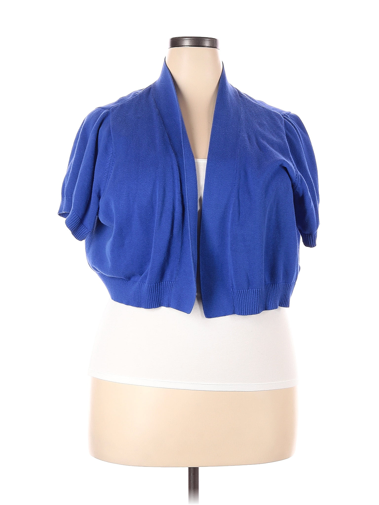 KSL 100% Cotton Blue Shrug Size 3X (Plus) - 50% off | thredUP