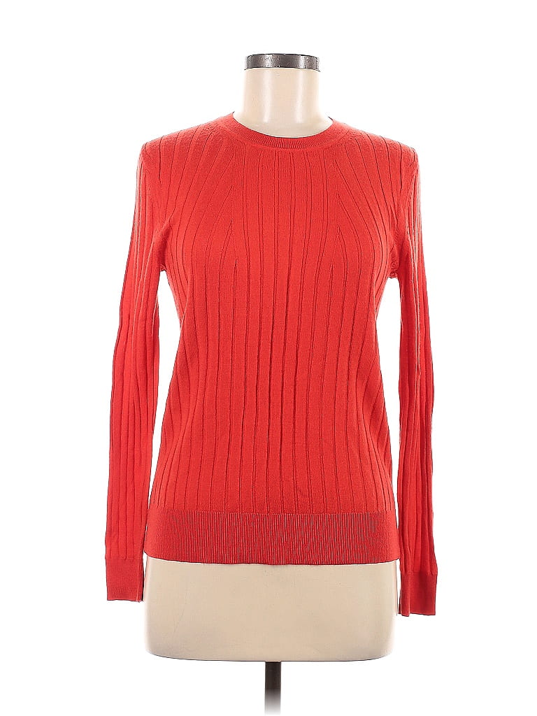 Banana Republic 100% Wool Solid Red Wool Pullover Sweater Size M - 77% off | thredUP
