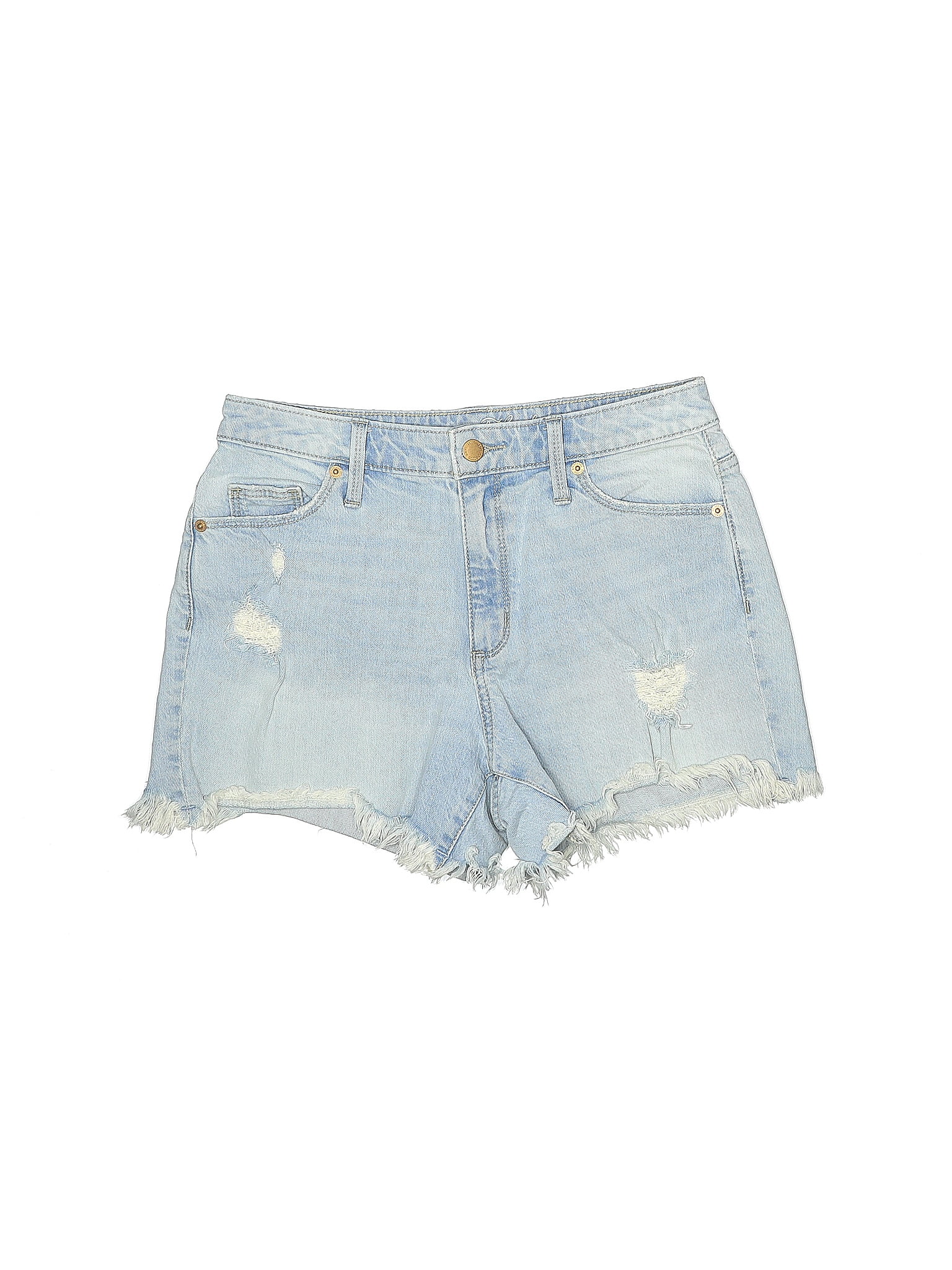 Universal Thread Solid Blue Denim Shorts Size 4 - 57% off | thredUP