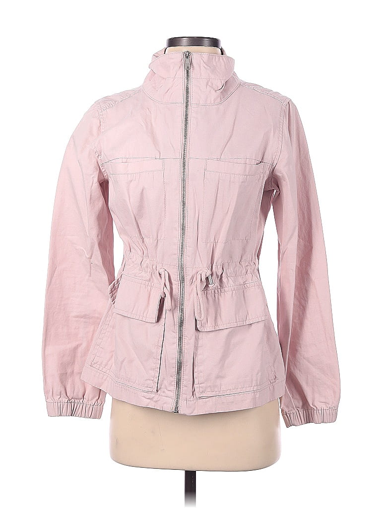 Old Navy 100% Cotton Solid Pink Jacket Size S - 58% off | thredUP