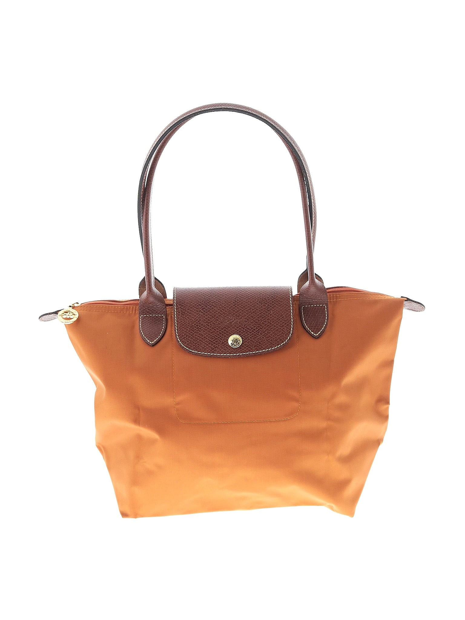 Longchamp Color Block Solid Orange Tote One Size - 51% off | thredUP