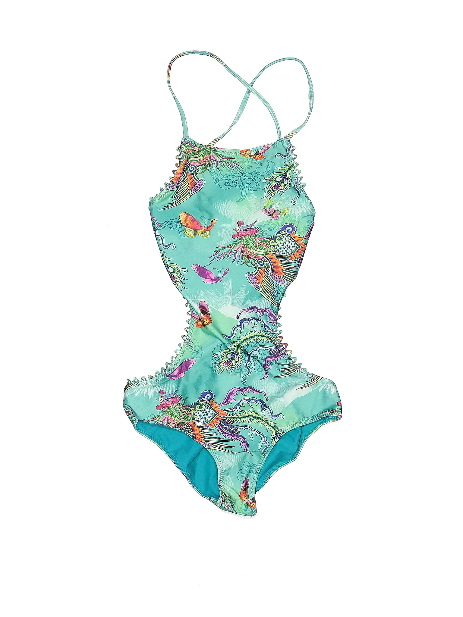 Hollie Watman Blue Teal One Piece Swimsuit Size XS - 67% off | thredUP
