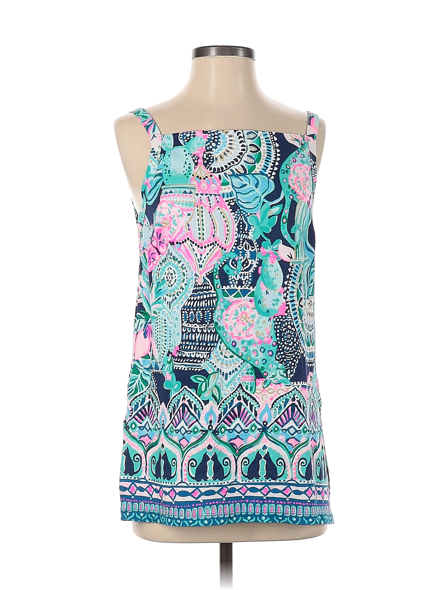 Lilly Pulitzer Teal Sleeveless Top Size S 61 Off Thredup
