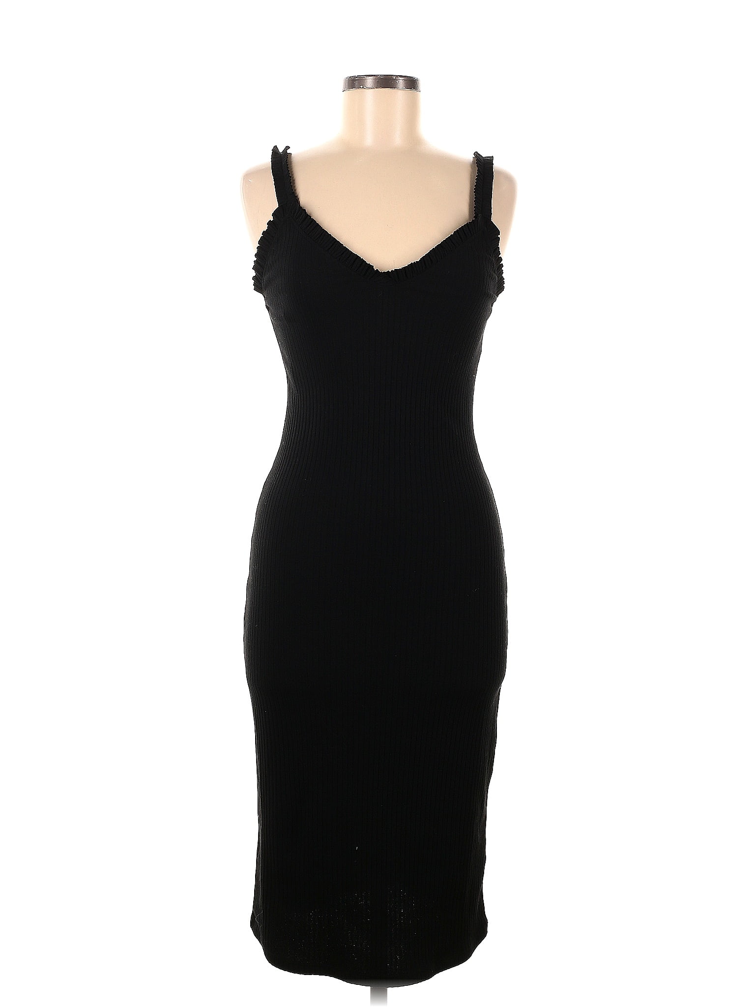 Zara Solid Black Cocktail Dress Size M 26 Off Thredup
