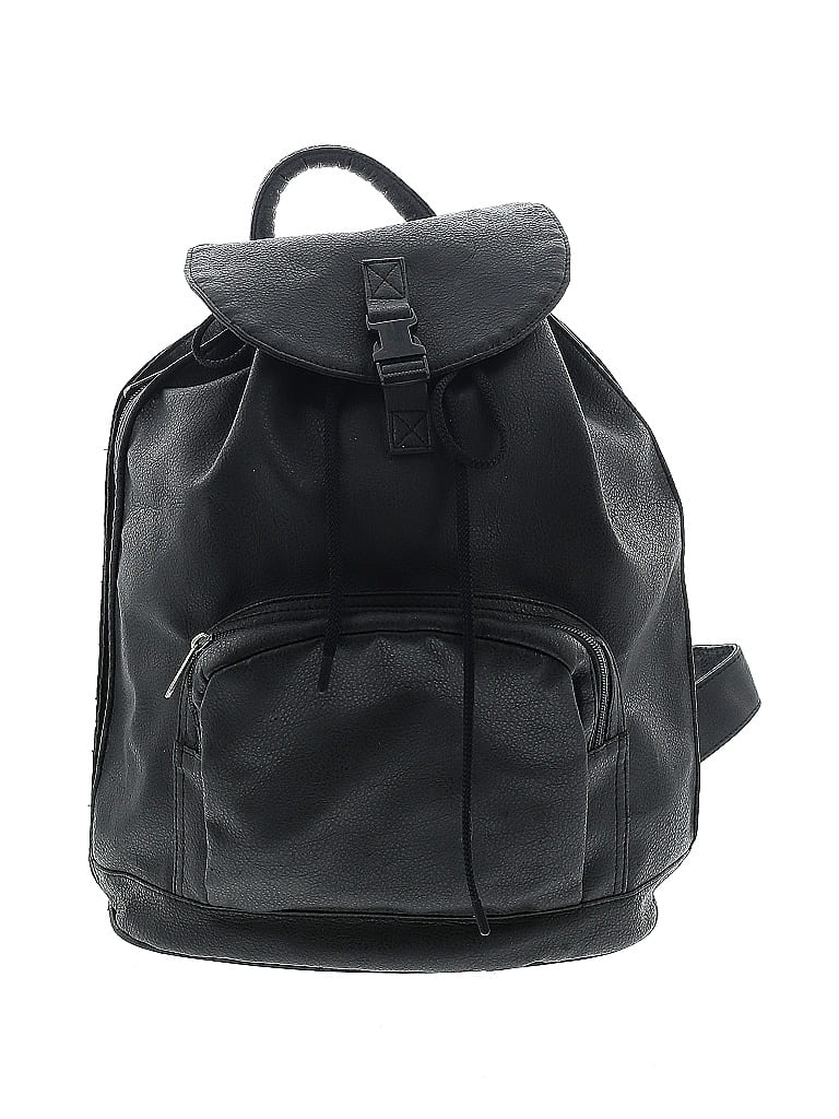 UNLISTED A Kenneth Cole Production 100% Leather Black Leather Backpack ...