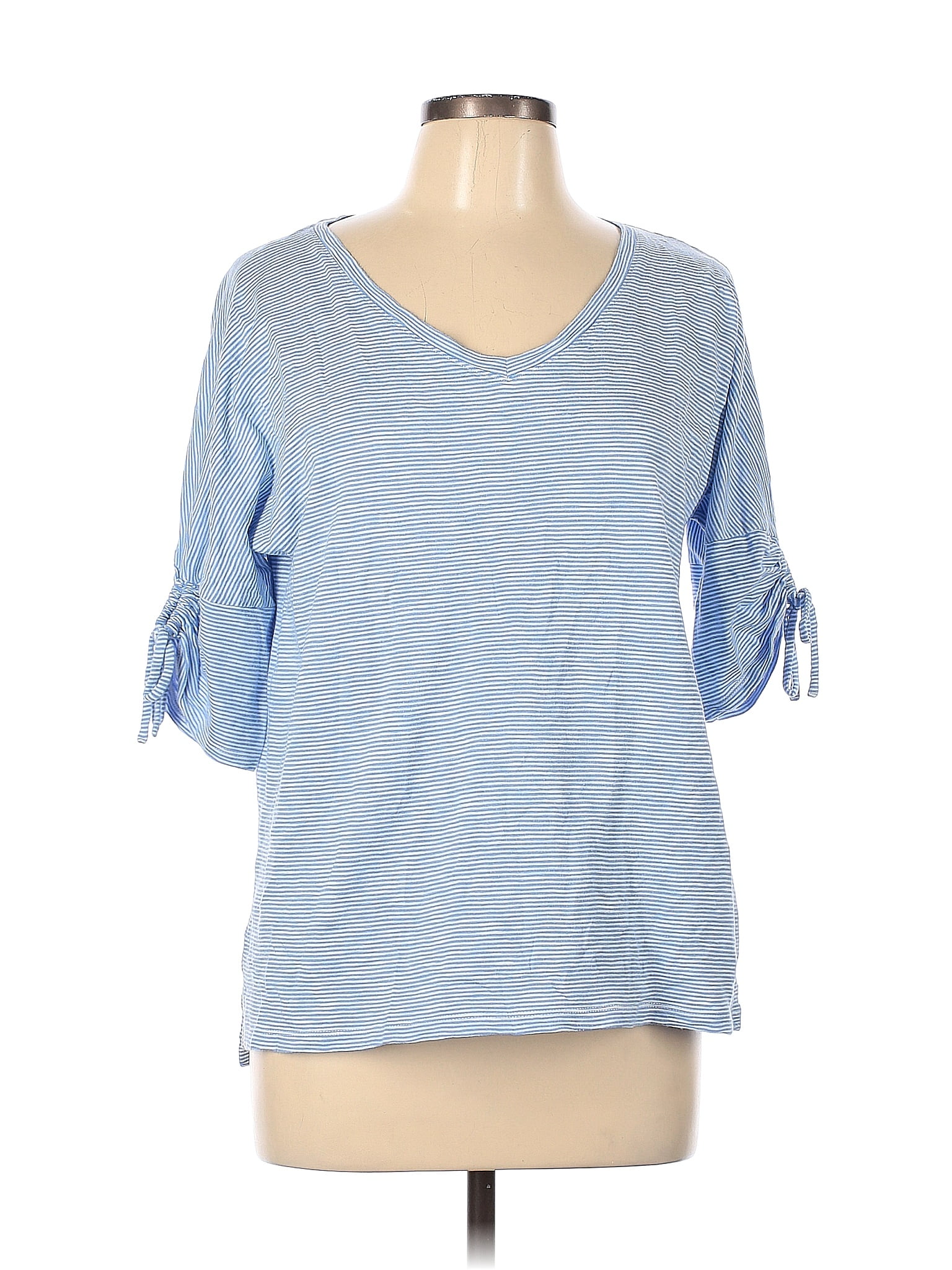 Talbots Blue 3/4 Sleeve T-Shirt Size L - 73% off | ThredUp
