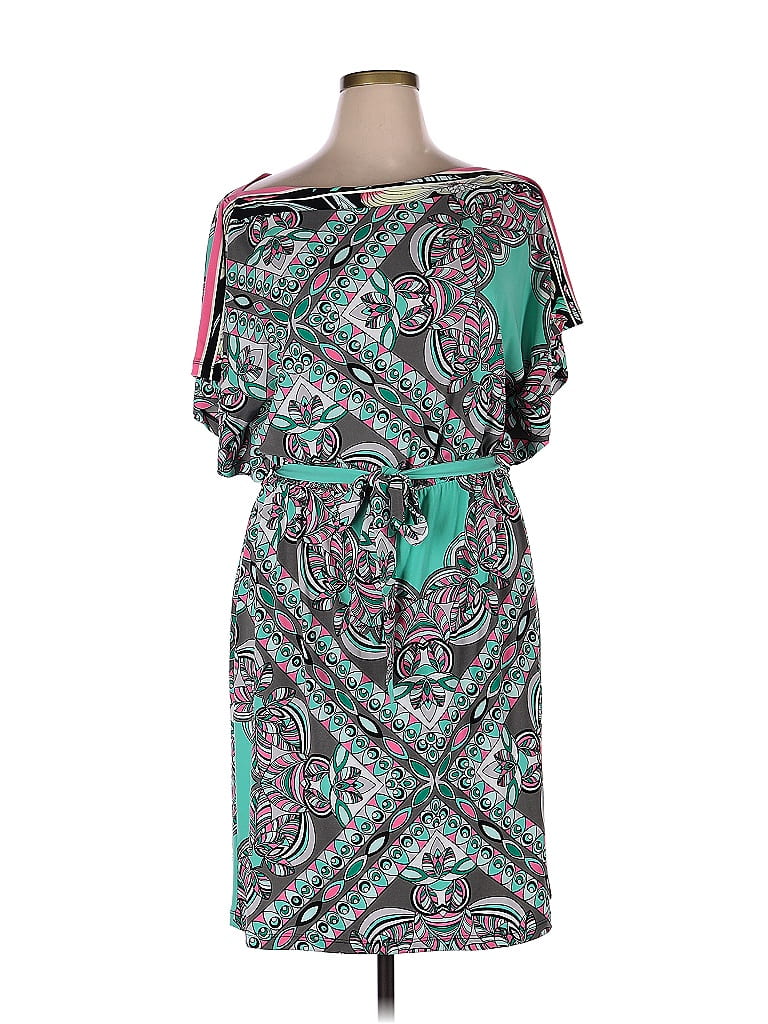 Jennifer Lopez Teal Casual Dress Size Xl 56 Off Thredup