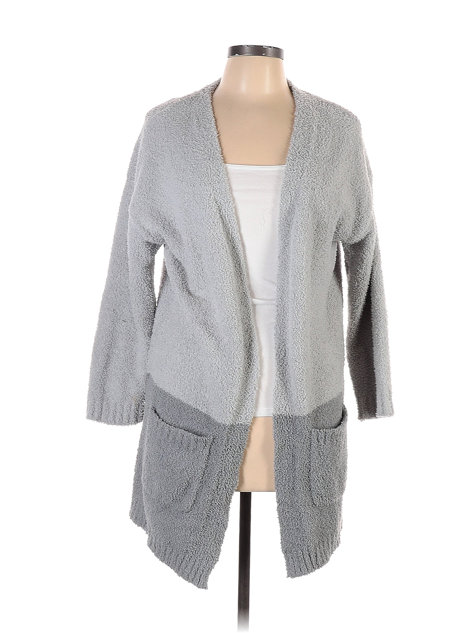 Thread & Supply 100% Polyester Gray Cardigan One Size - 73% off | thredUP