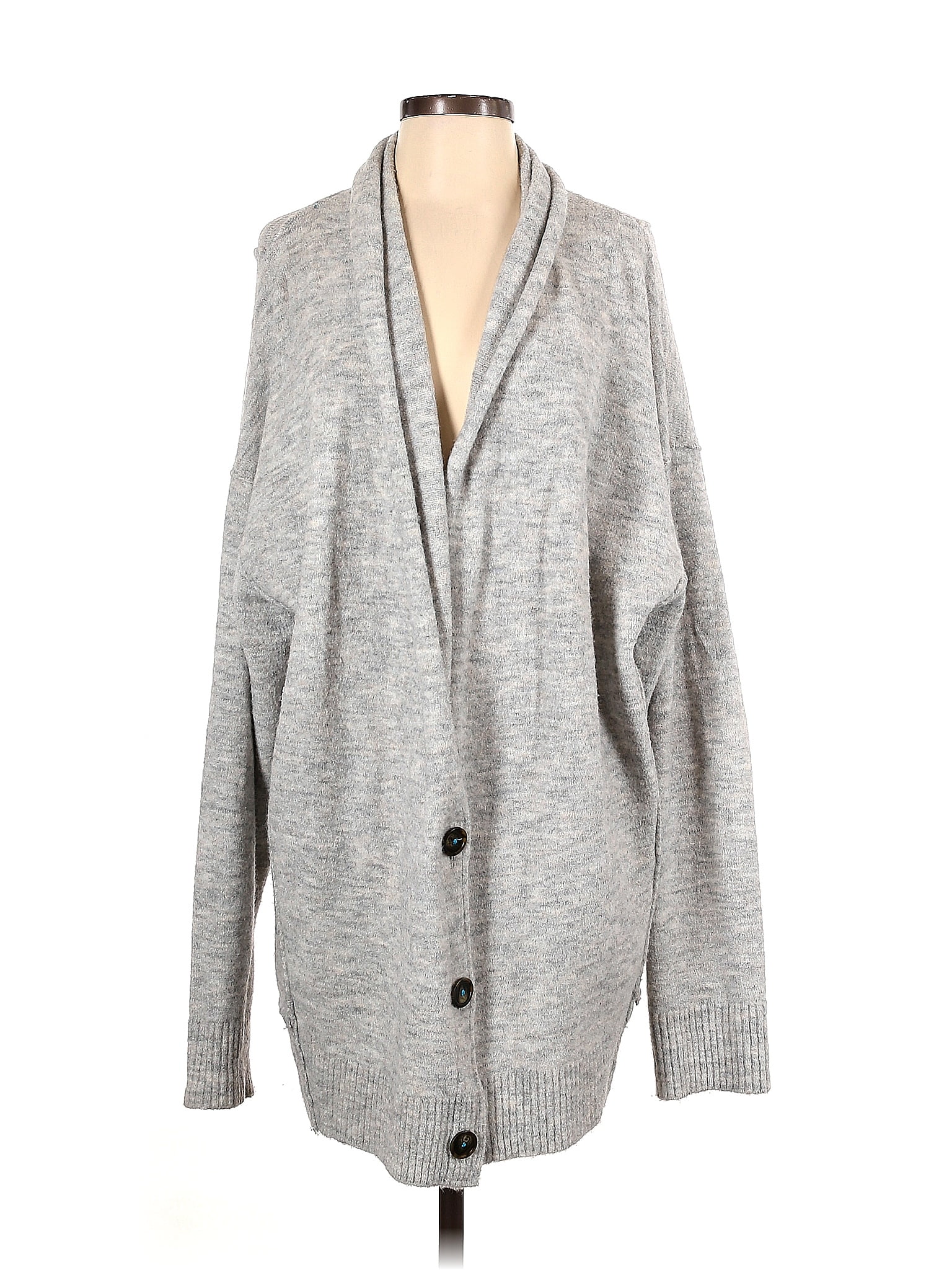 Free People Gray Cardigan Size M - 60% off | thredUP
