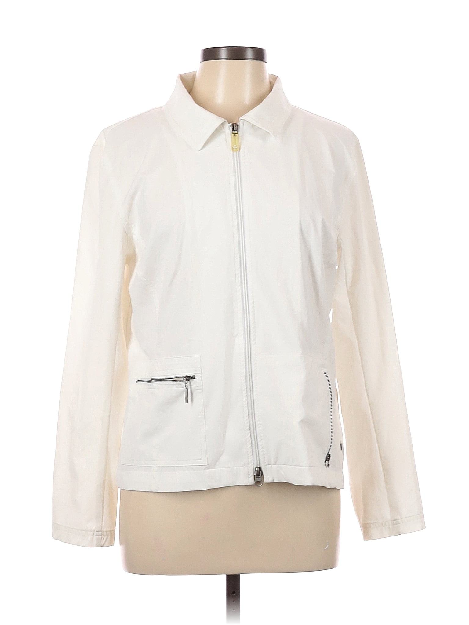 Zenergy by Chico's White Jacket Size Lg (2) - 68% off | thredUP