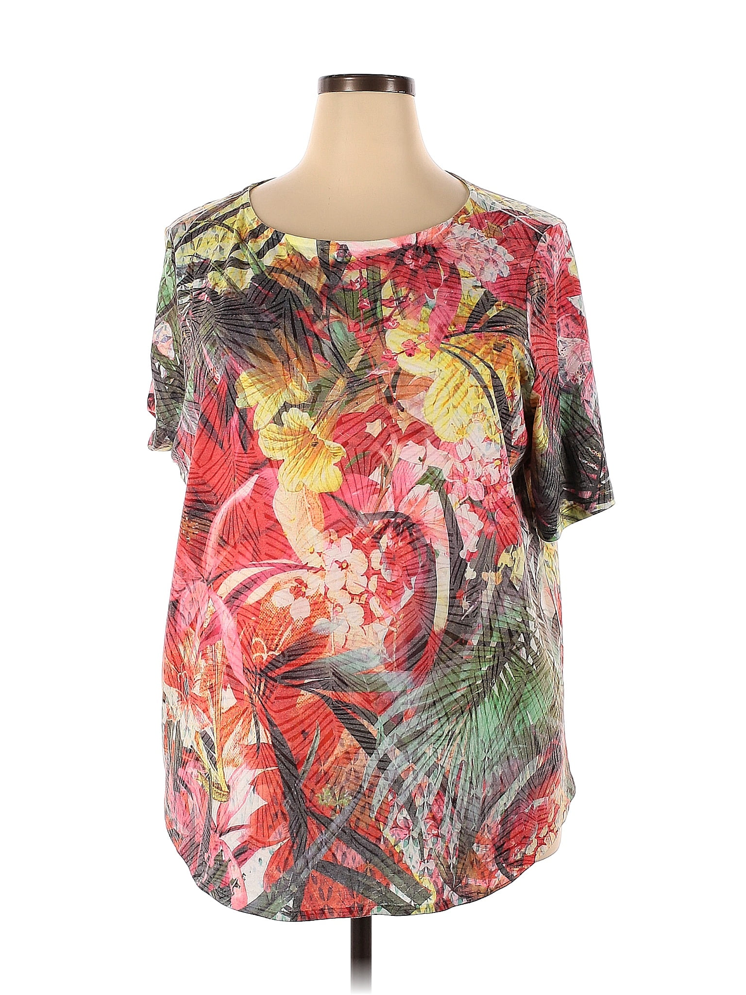 Cj Banks Red Long Sleeve Top Size 2X (Plus) - 59% off | thredUP