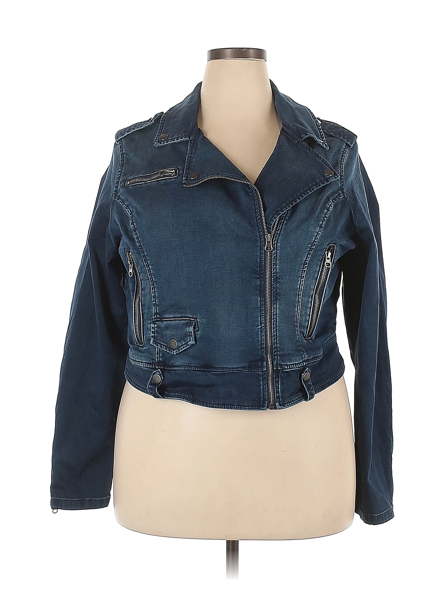 Torrid Blue Denim Jacket Size 3X Plus (3) (Plus) - 22% off | thredUP
