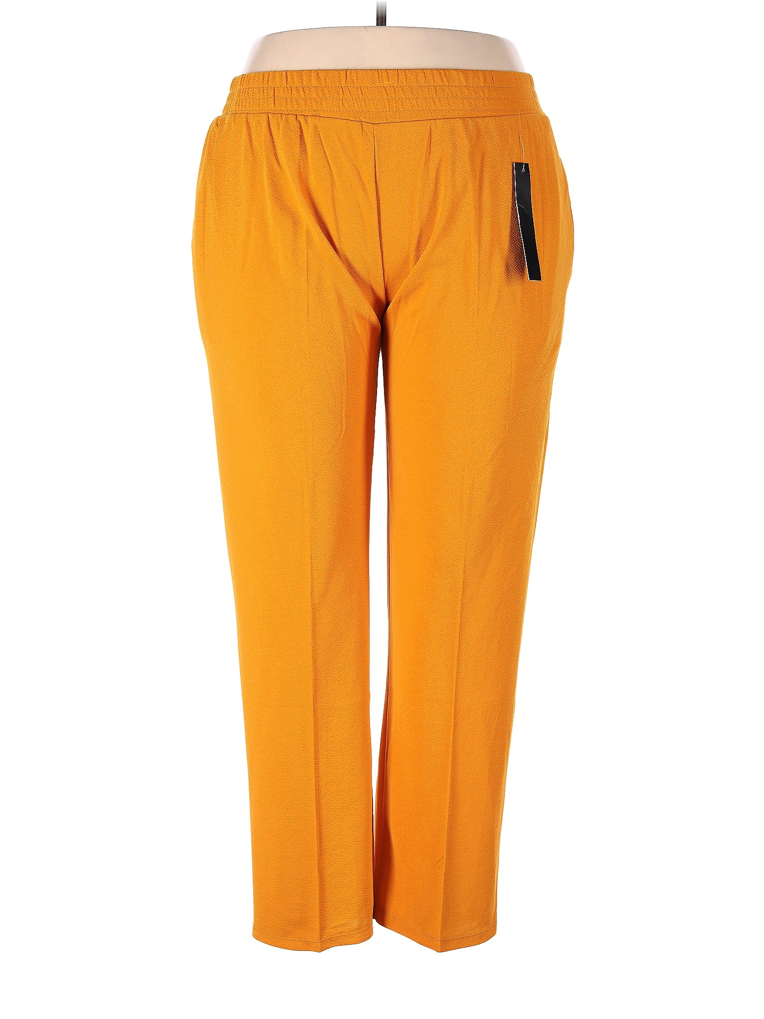 New Mix USA Color Block Orange Casual Pants Size 3X (Plus) - 62% off ...