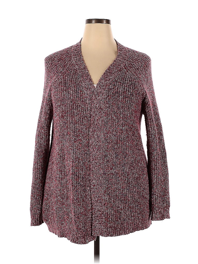 retrology Burgundy Cardigan Size 2X (Plus) - 62% off | thredUP