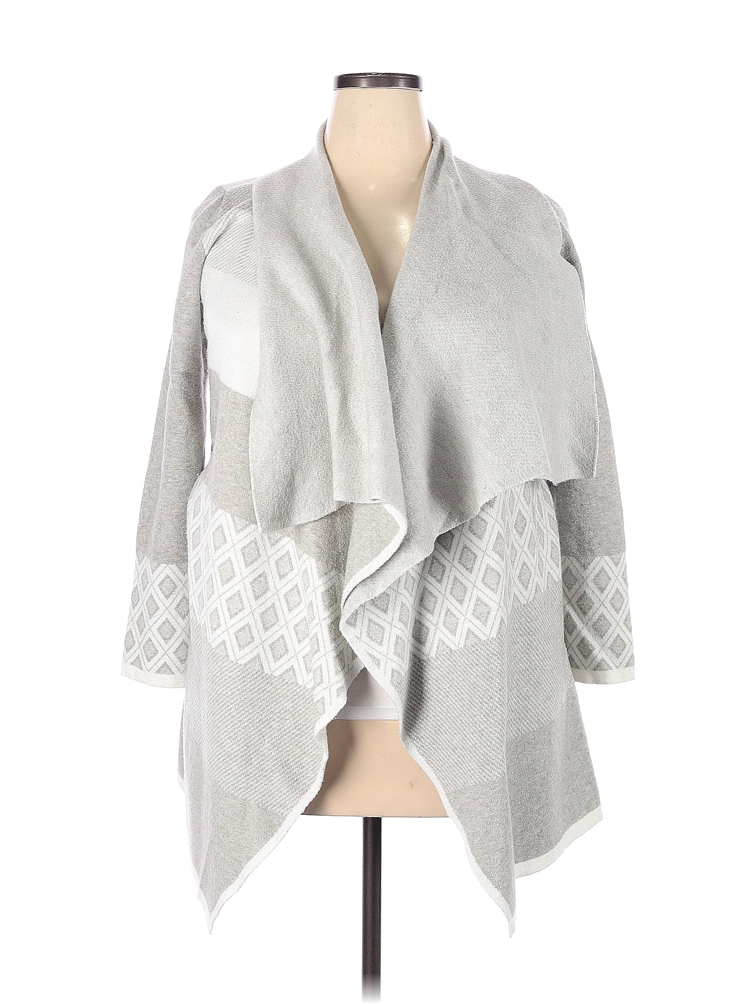 Evolution by Cyrus Gray Cardigan Size XXL - 76% off | thredUP