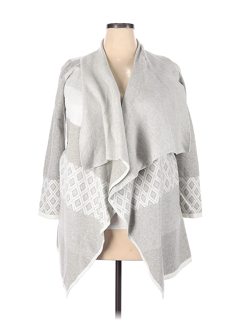 Evolution by Cyrus Gray Cardigan Size XXL - 76% off | thredUP