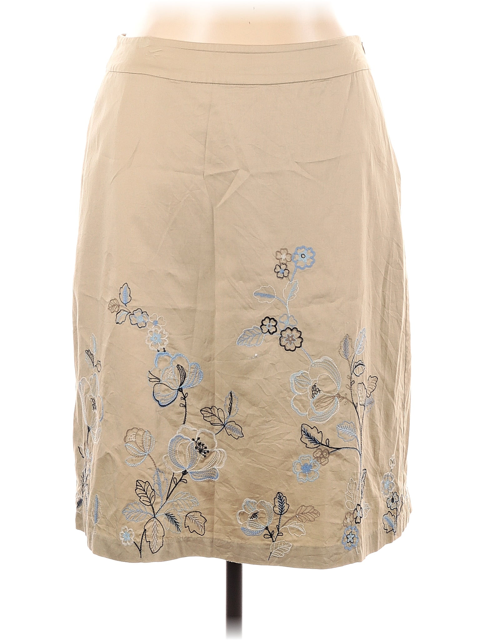 Covington 100% Polyester Tan Casual Skirt Size 16 - 55% off | ThredUp