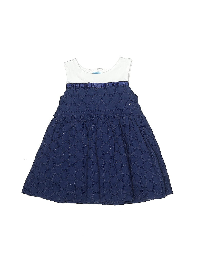 Assorted Brands 100 Cotton Blue Special Occasion Dress Size 18 Mo 52 Off Thredup