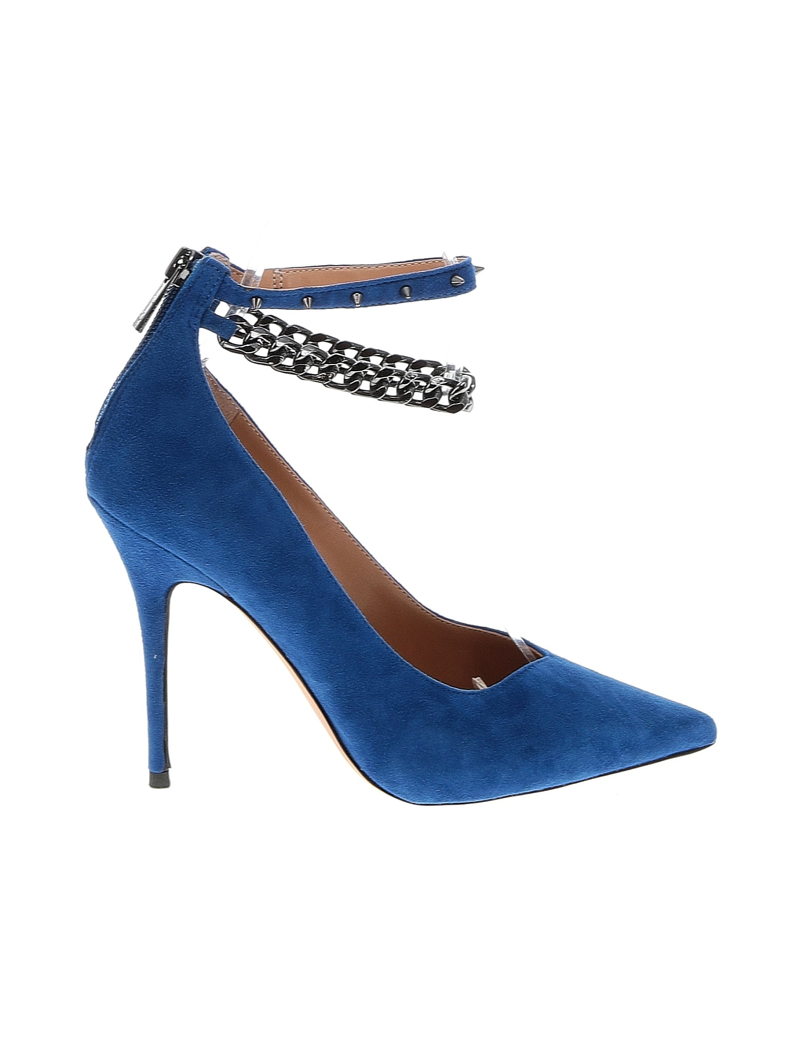 Jessica Simpson 100% Leather Blue Heels Size 6 1/2 - 72% off | thredUP