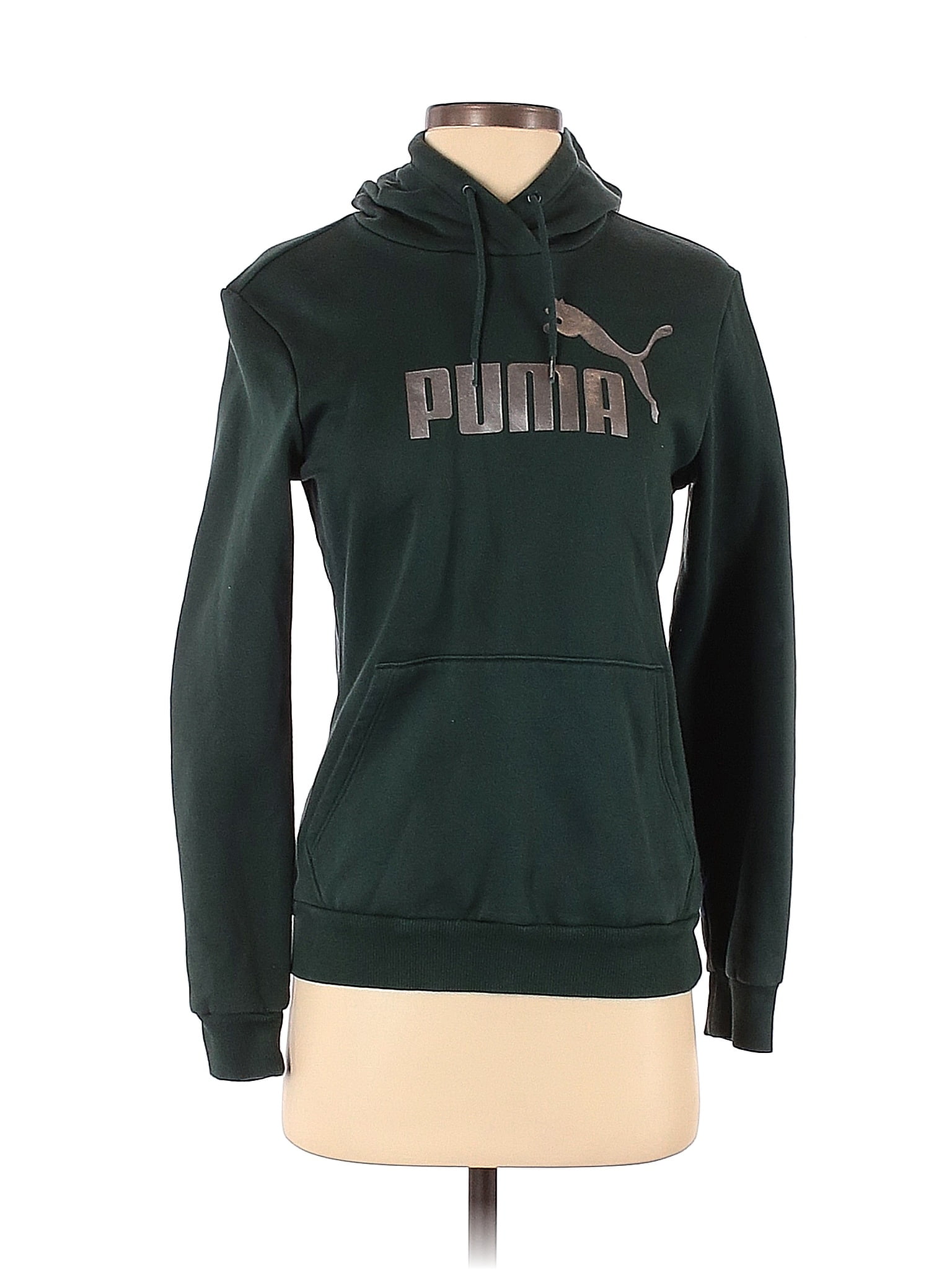 Puma Solid Green Pullover Hoodie Size S - 56% off | ThredUp