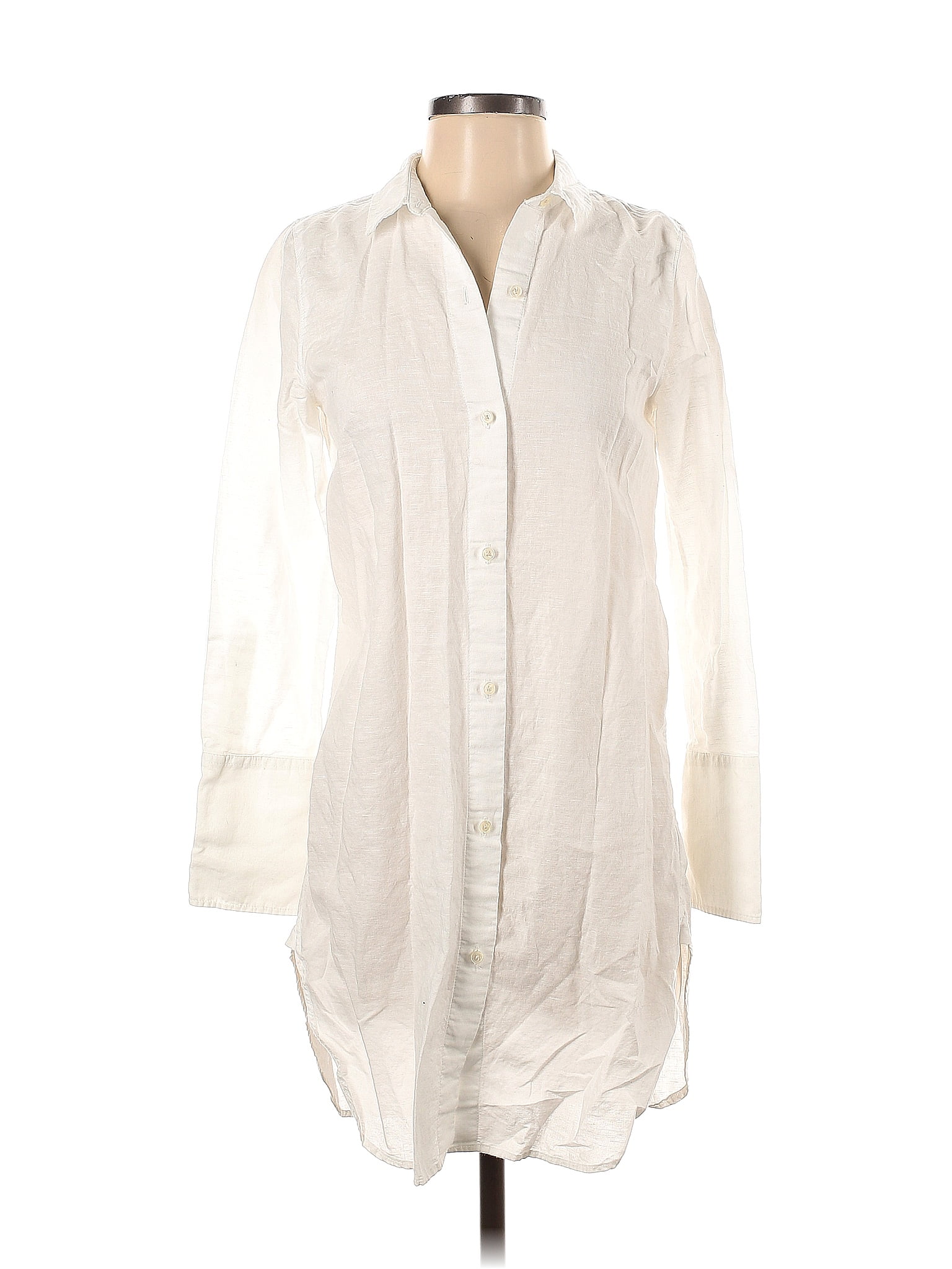 J.Crew Ivory Long Sleeve Button-Down Shirt Size XS - 73% off | thredUP