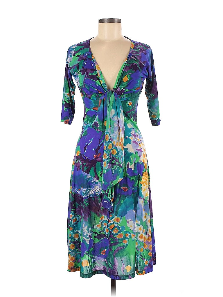 ETRO Blue Casual Dress Size 44 (IT) - 84% off | ThredUp