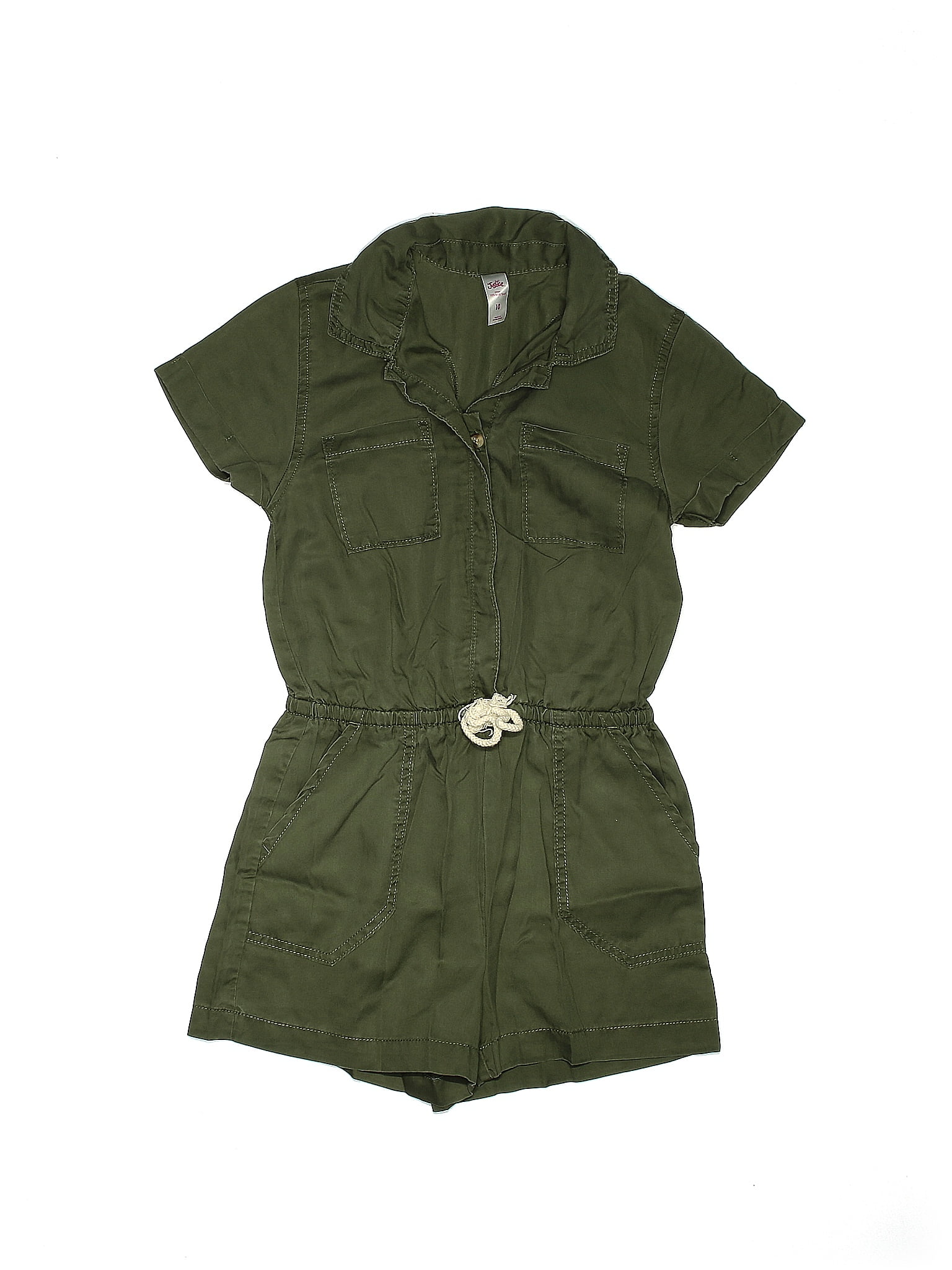 Justice 100% Lyocell Green Romper Size 10 - 52% off | thredUP