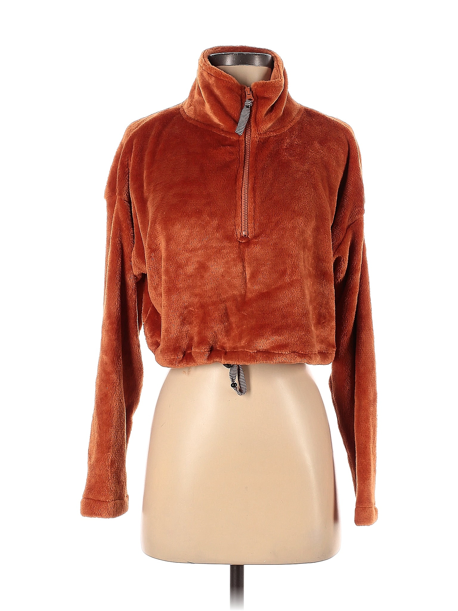 Urban Outfitters 100 Polyester Orange Fleece Size Xs 57 Off Thredup