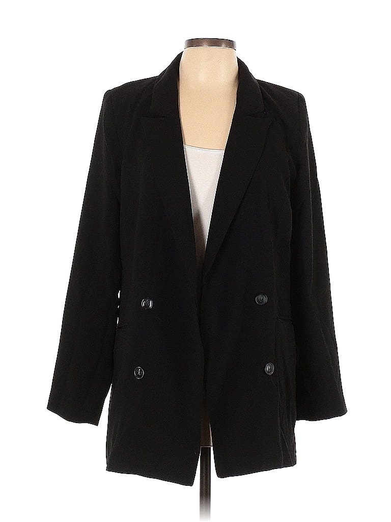 Rachel Zoe 100% Polyester Black Jacket Size L - 80% off | thredUP