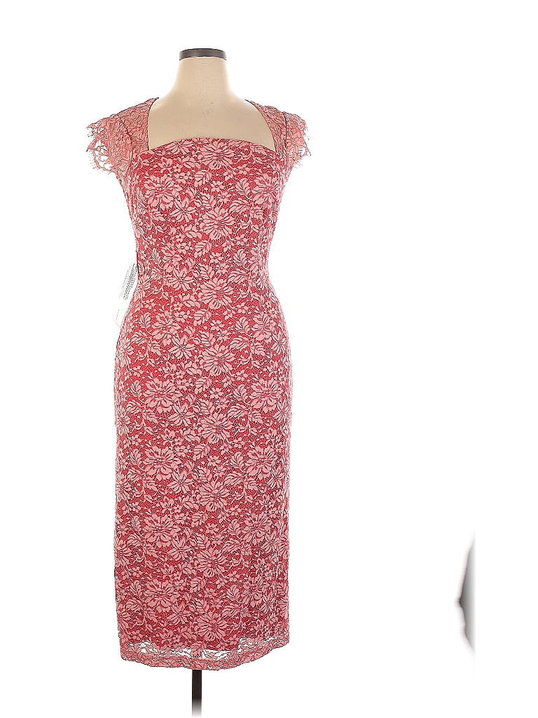 JS Collection Floral Red Casual Dress Size 12 - 75% off | ThredUp