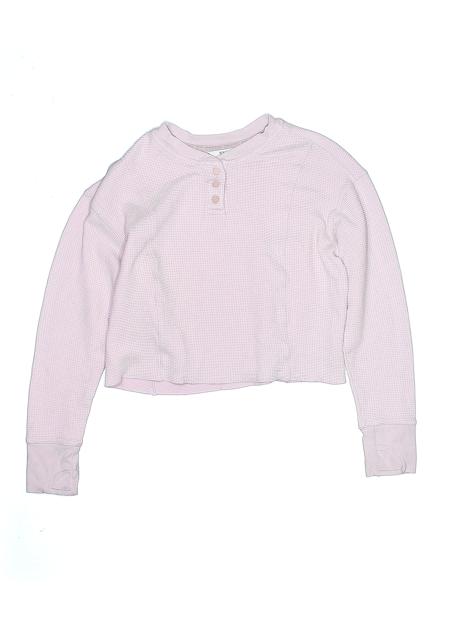 Athleta Pink Thermal Top Size 16 - 57% off | thredUP