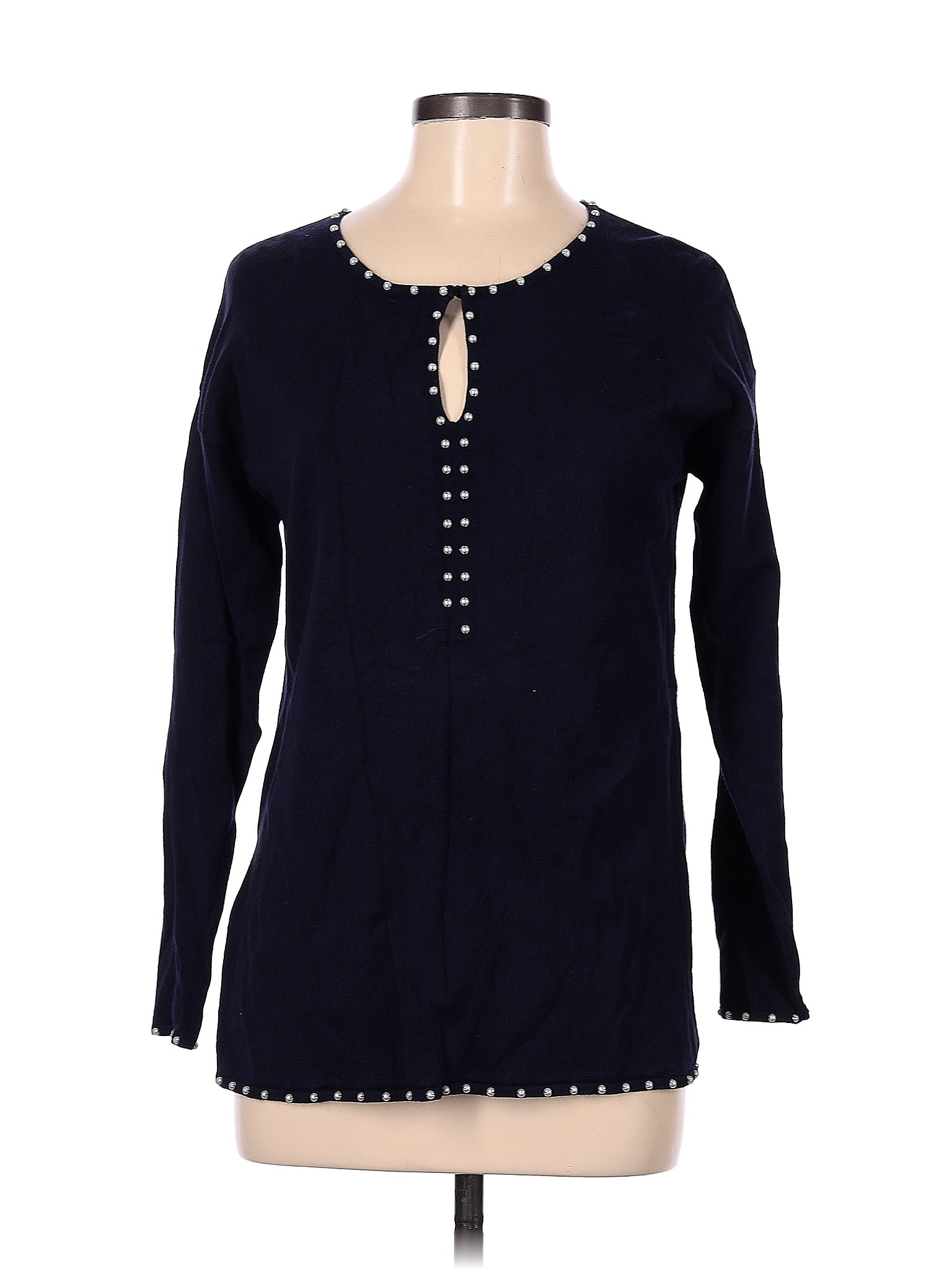 Peck And Peck Blue Long Sleeve Top Size M 73 Off Thredup