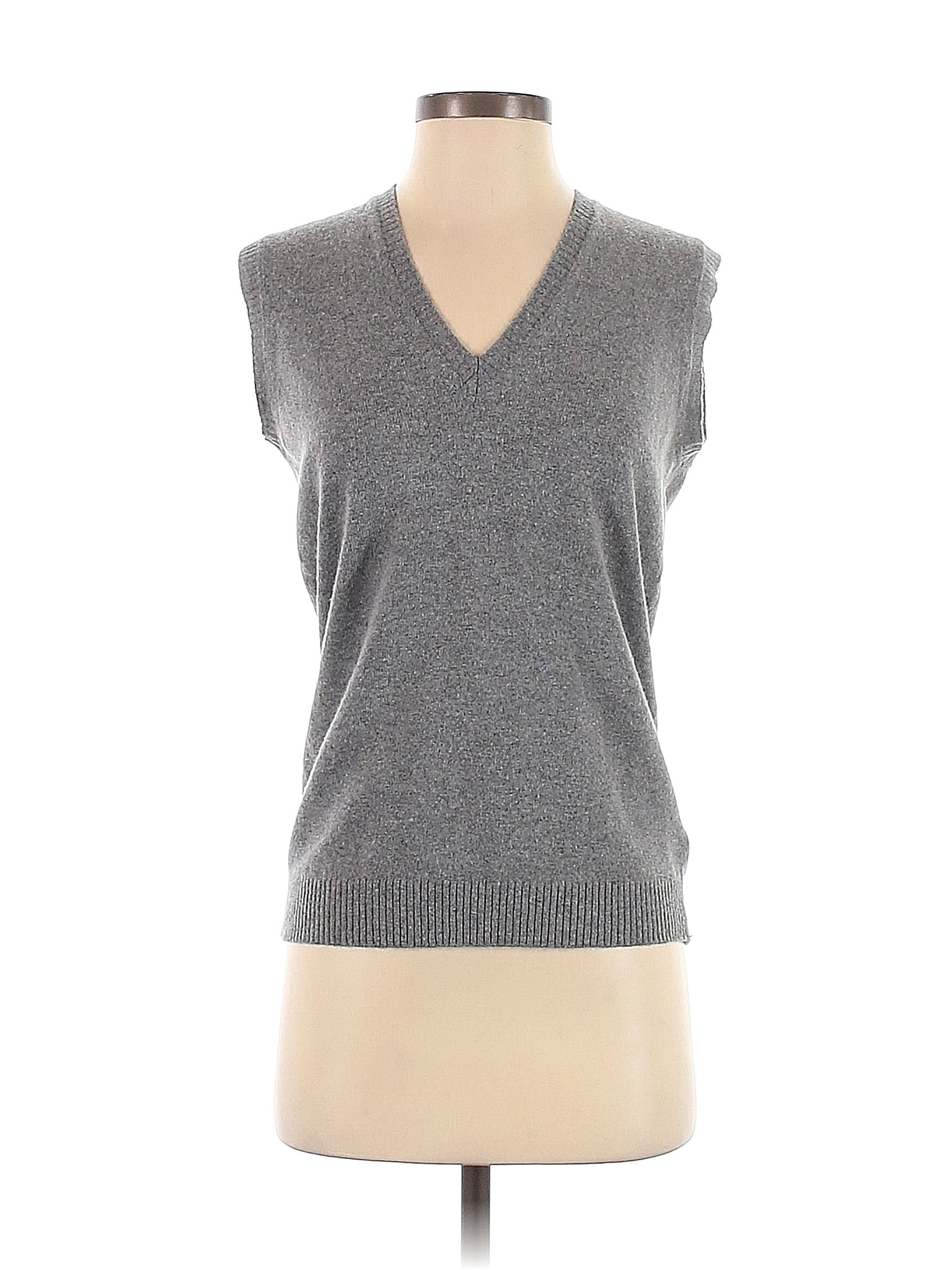 Sportmax Defile by Max Mara Gray Sweater Vest Size S - 68% off | thredUP