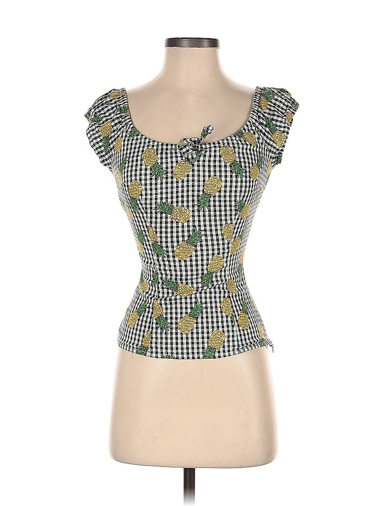 Collectif Yellow Sleeveless Blouse Size XXS - 78% off | thredUP