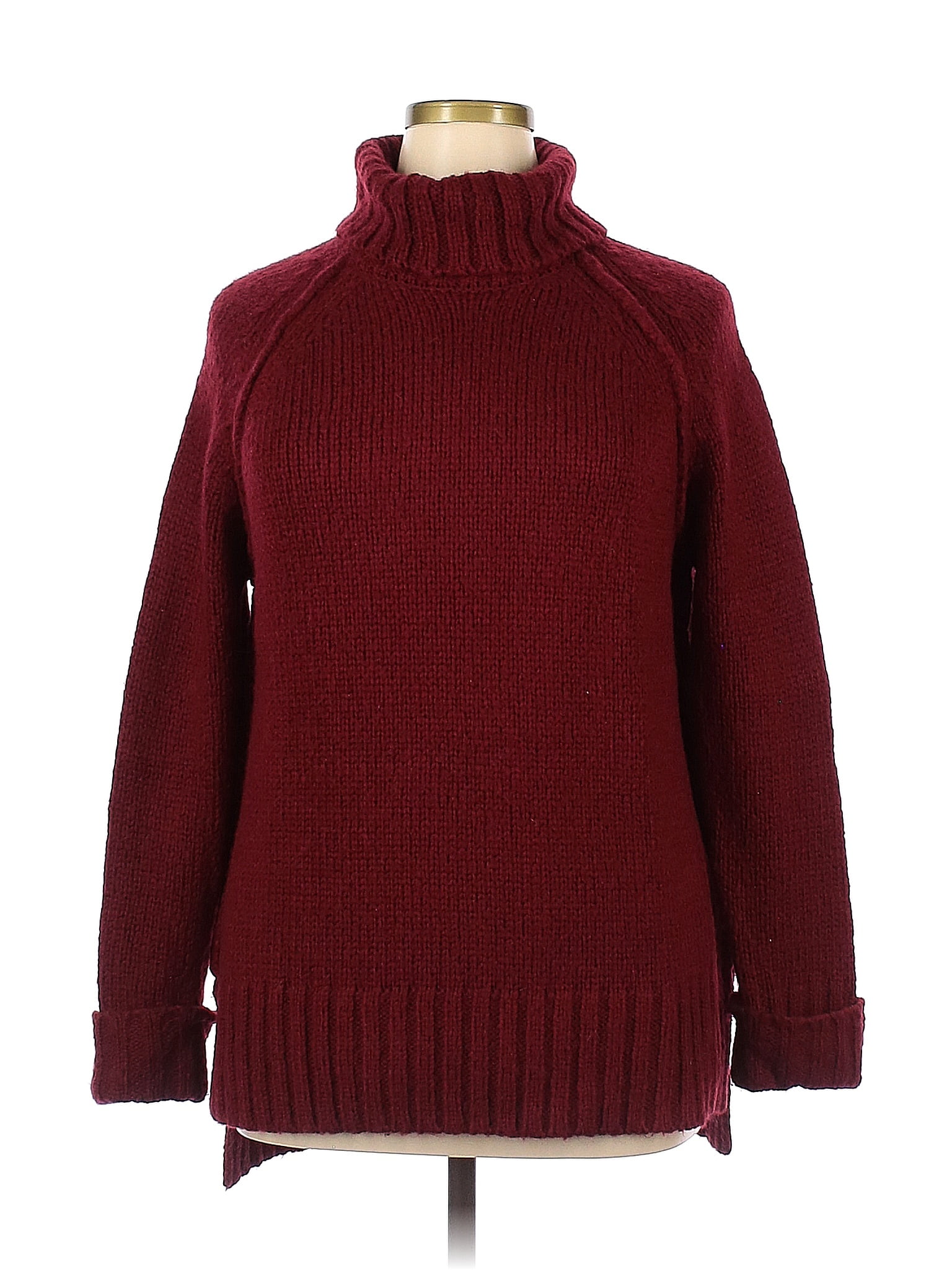Ruby Moon Solid Red Burgundy Turtleneck Sweater Size XL - 60% off | thredUP