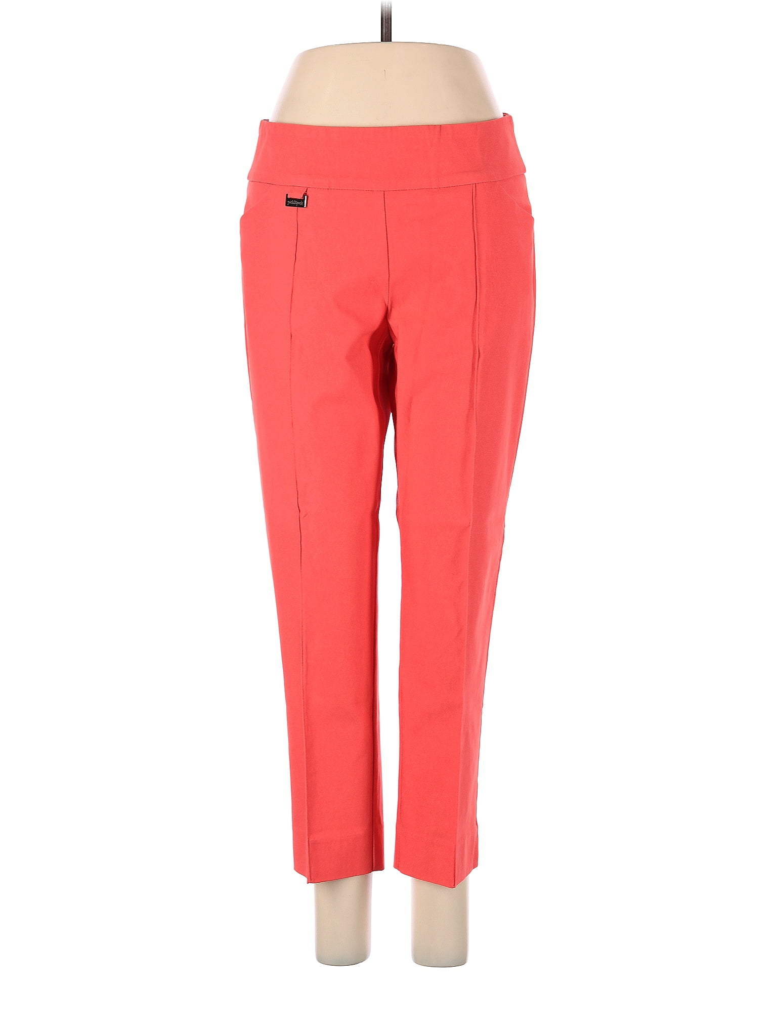 Peck & Peck Solid Pink Red Dress Pants Size 8 - 75% off | ThredUp