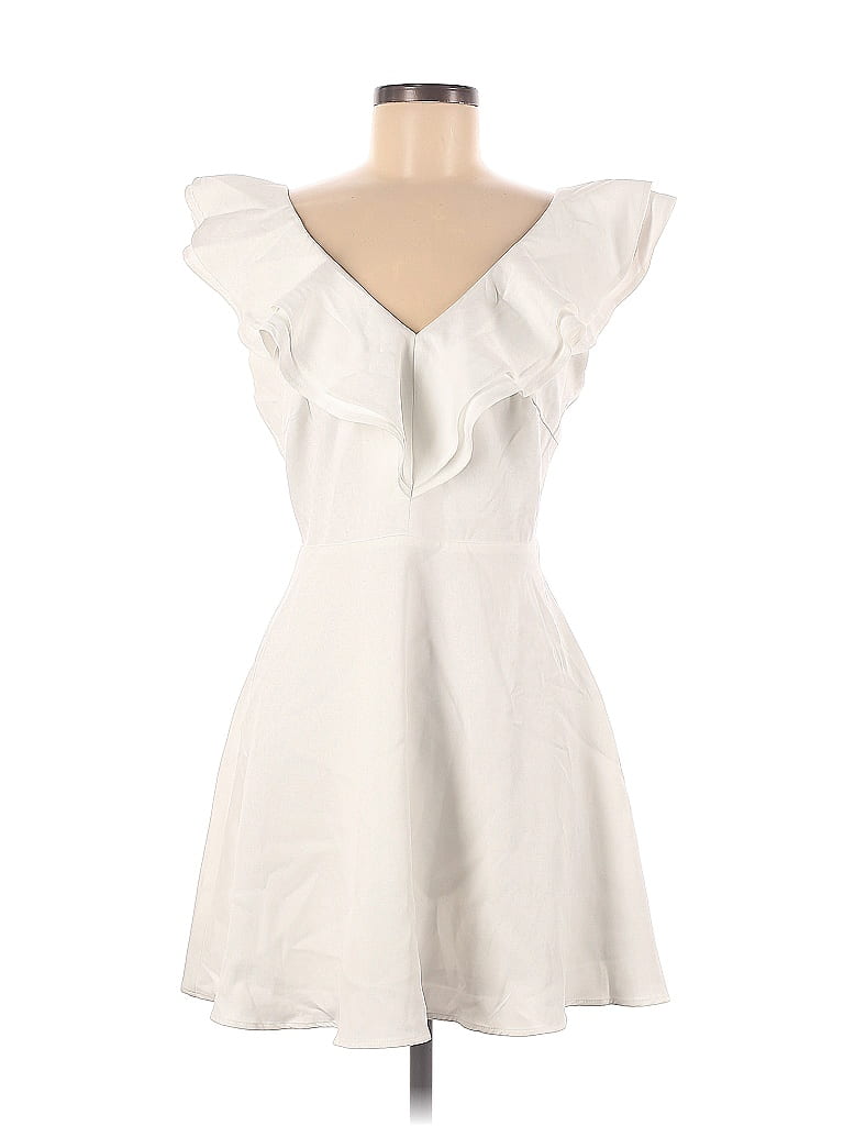 Lulus 100% Polyester White Casual Dress Size M - 67% off | thredUP