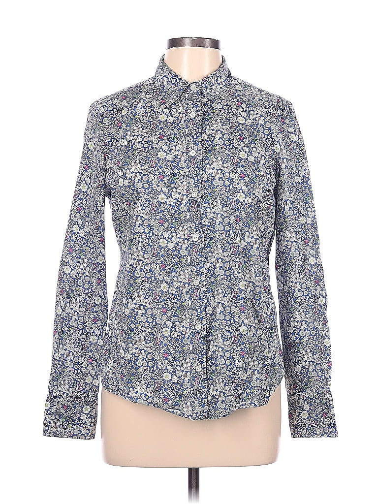 J.Crew 100% Cotton Blue Long Sleeve Button-Down Shirt Size 10 - 71% off | thredUP