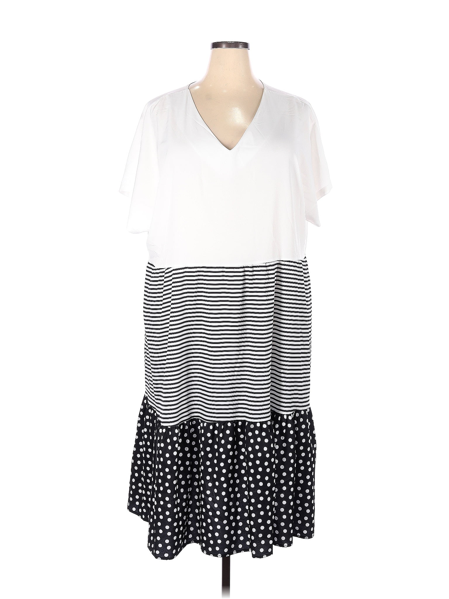 Misslook White Casual Dress Size 5X (Plus) - 56% off | thredUP Misslook White Casual Dress Size 5X (Plus) - 56% off | thredUP