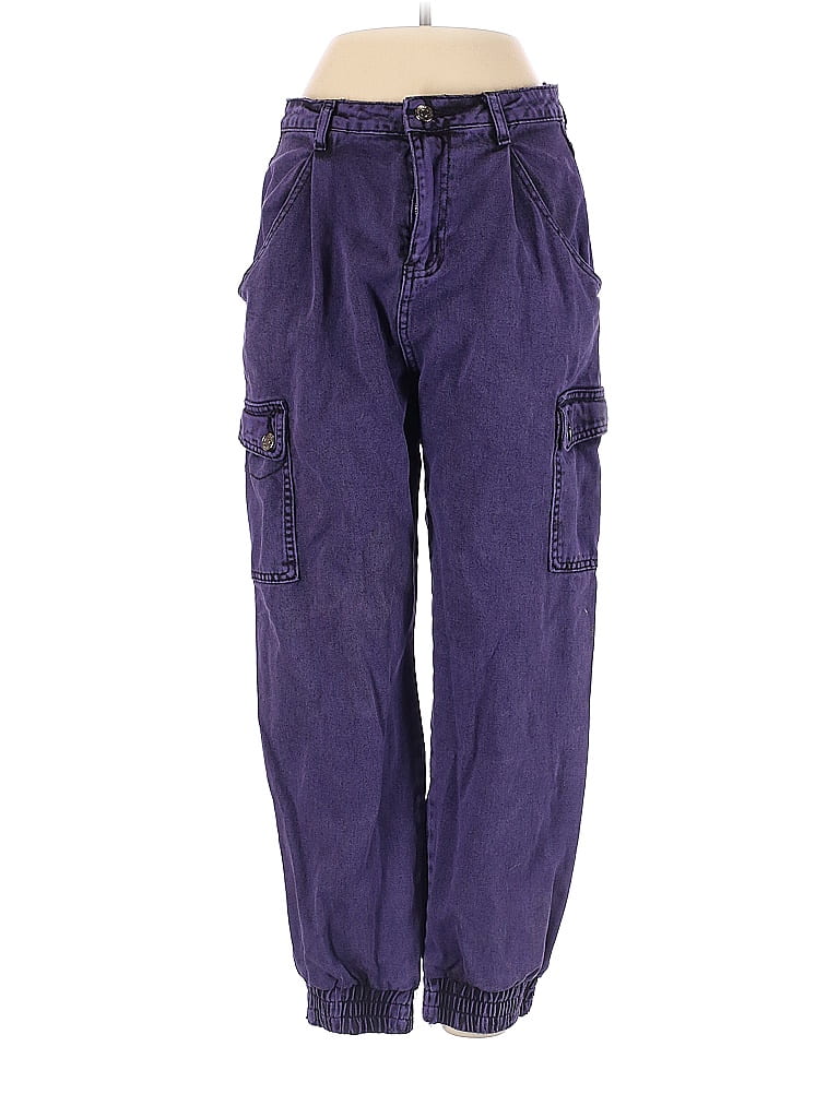 Signature 8 100% Cotton Purple Cargo Pants Size S - 60% off | thredUP
