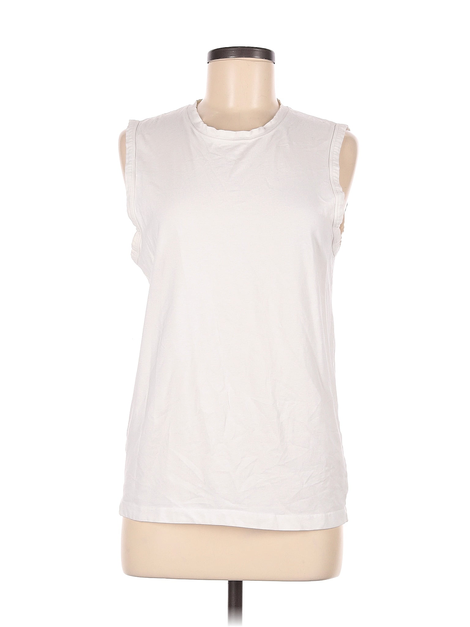 Structure White Sleeveless T-Shirt Size M - 37% off | ThredUp