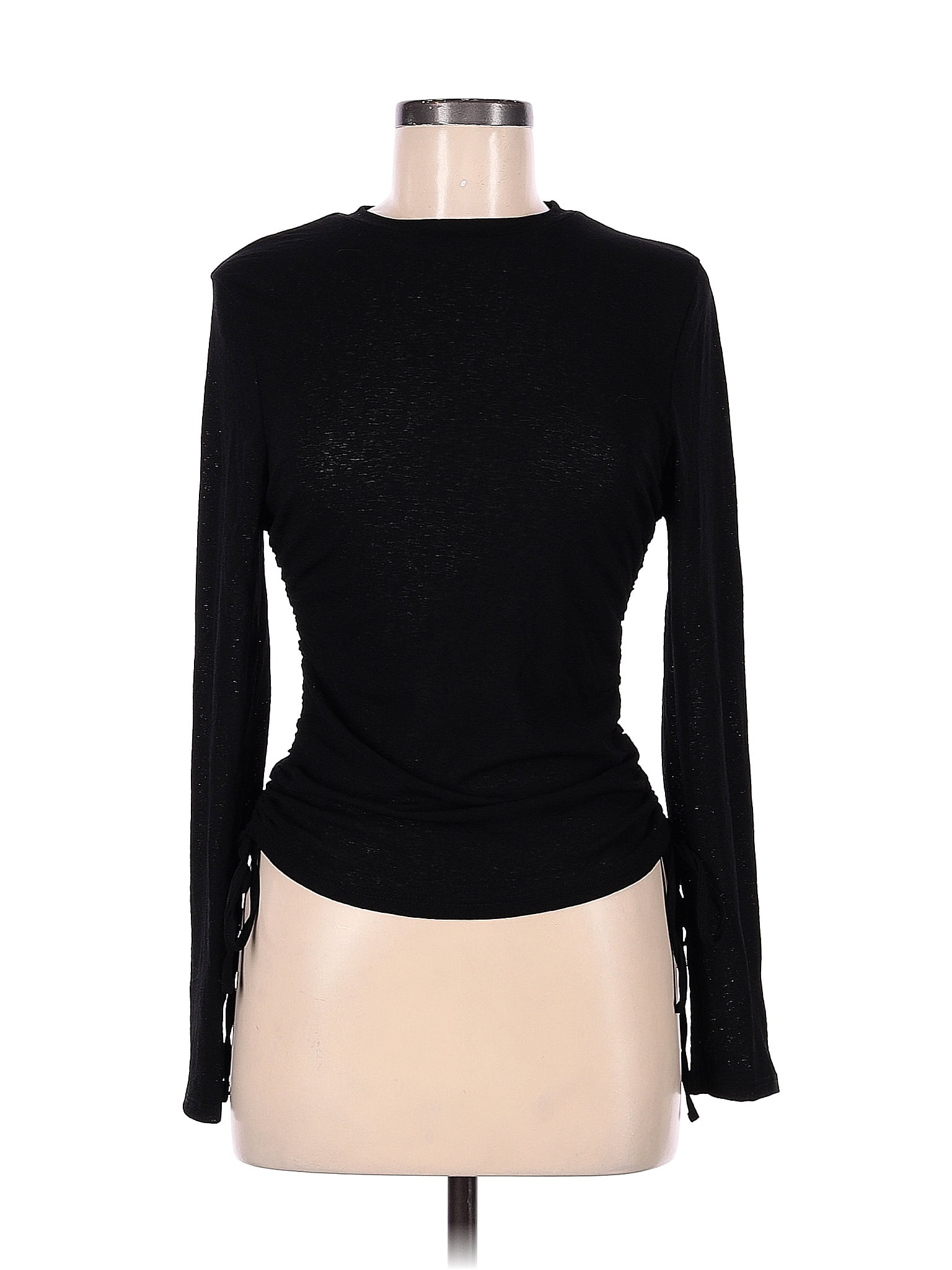 Topshop Black Long Sleeve Top Size 8 - 67% off | thredUP