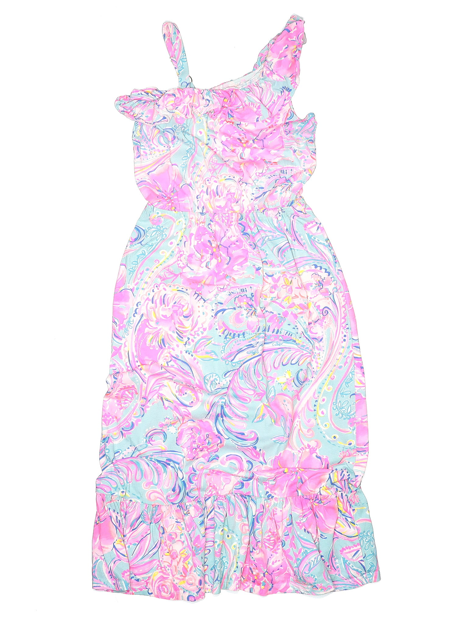 Lilly Pulitzer 100 Cotton Pink Dress Size L Youth 67 Off Thredup