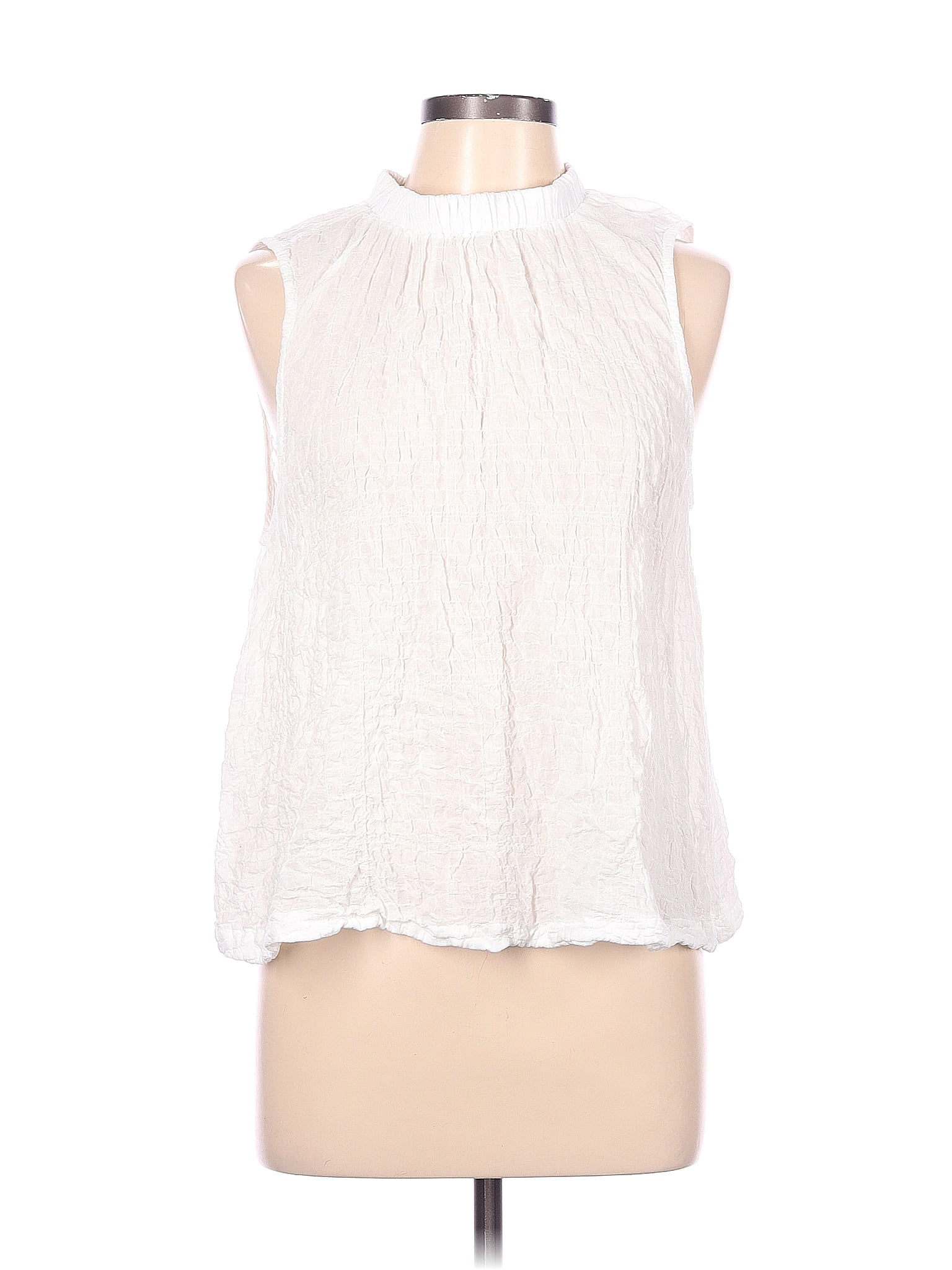 Cloth & Stone White Short Sleeve Blouse Size L - 72% off | thredUP