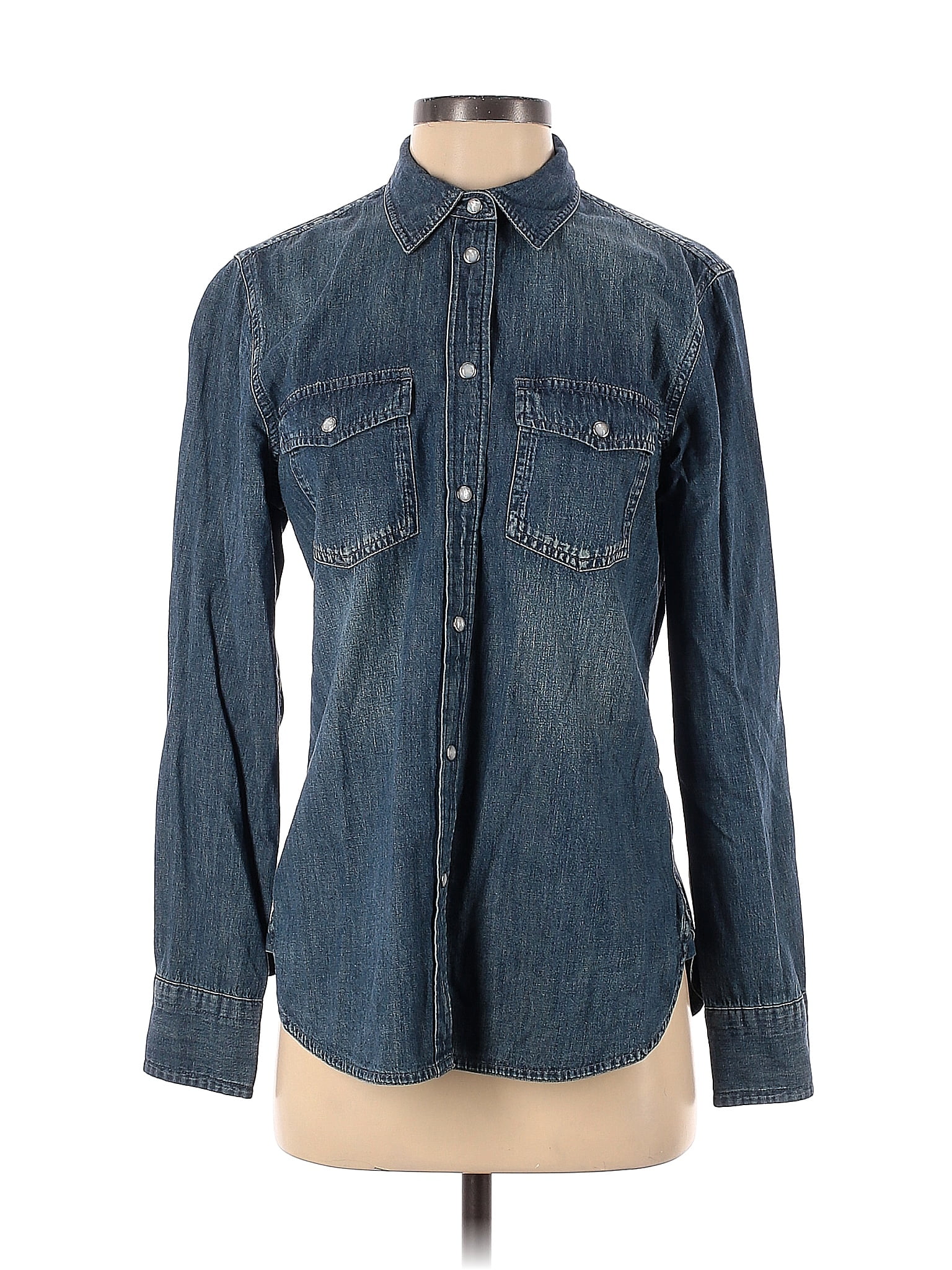 J.Crew 100% Cotton Blue Long Sleeve Button-Down Shirt Size S - 66% off | thredUP