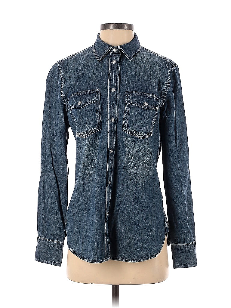 J.Crew 100% Cotton Blue Long Sleeve Button-Down Shirt Size S - 66% off | thredUP