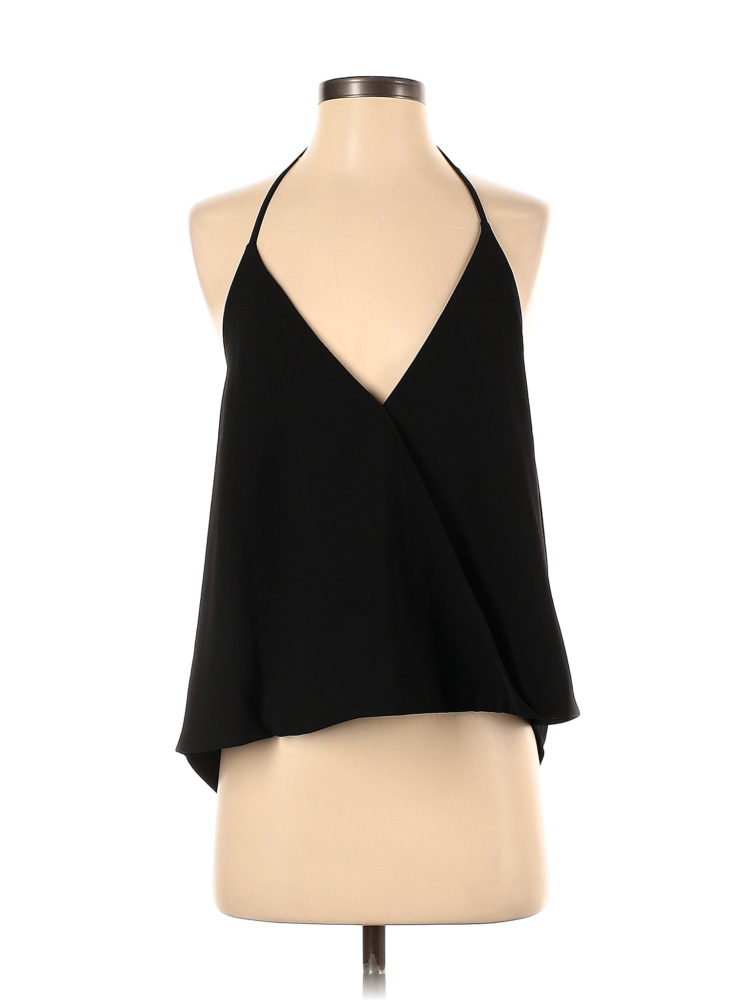 TOBI 100% Polyester Black Halter Top Size S - 68% off | thredUP