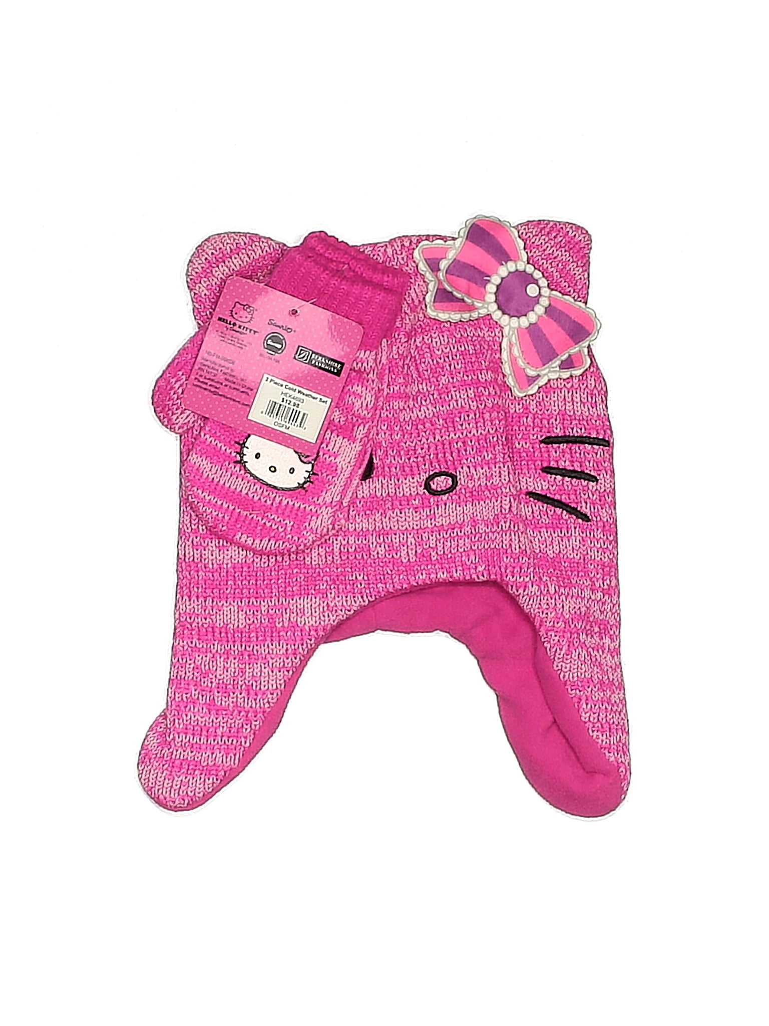 Hello Kitty 100% Acrylic Pink Winter Hat One Size (Tots) - 15% off ...