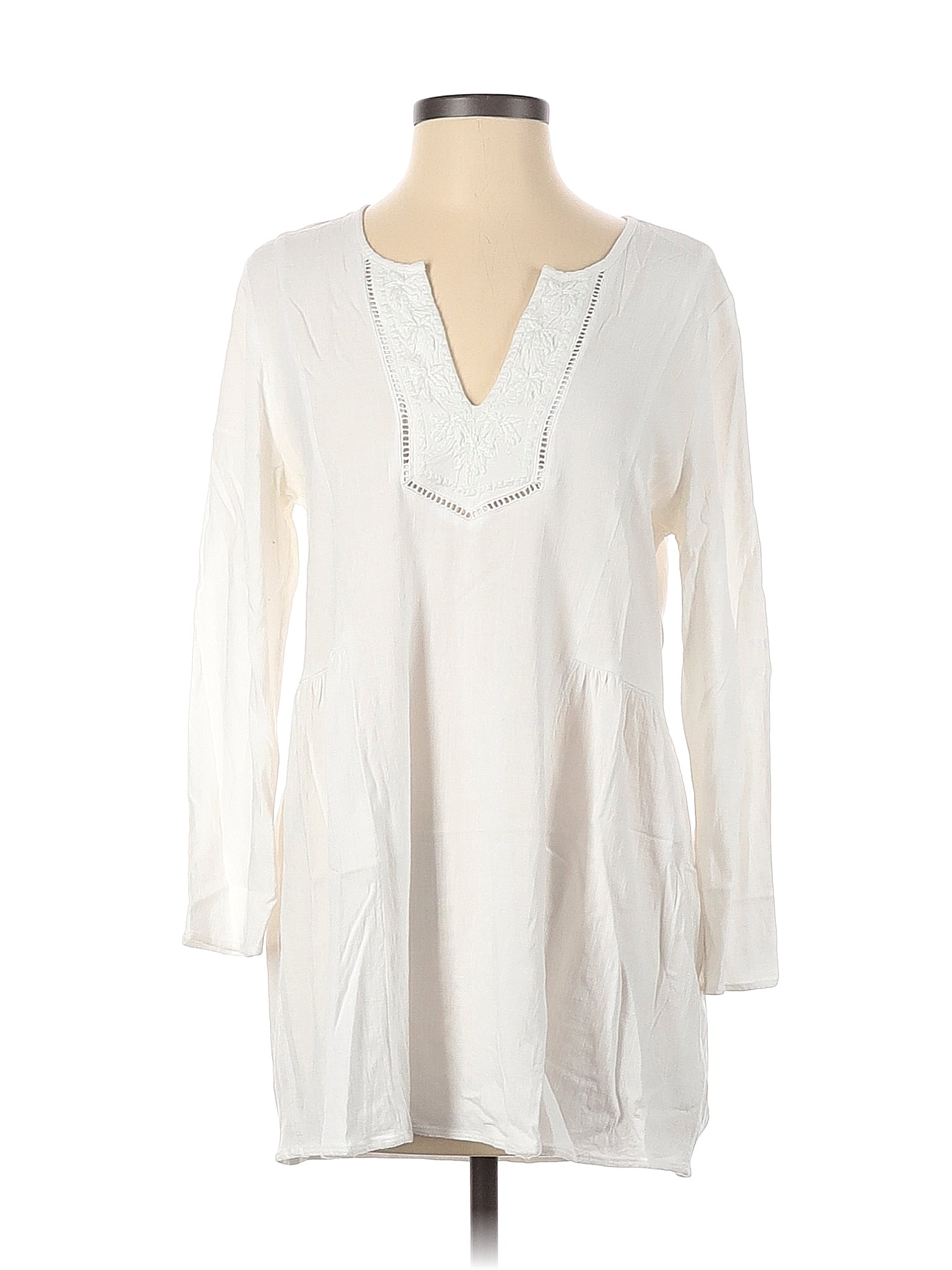 Lilly Pulitzer White Ivory Long Sleeve Blouse Size S 67 Off Thredup