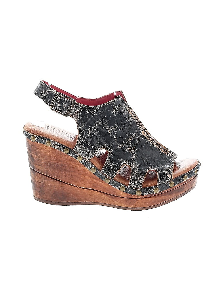 BED|STU Black Wedges Size 9 - 75% off | thredUP